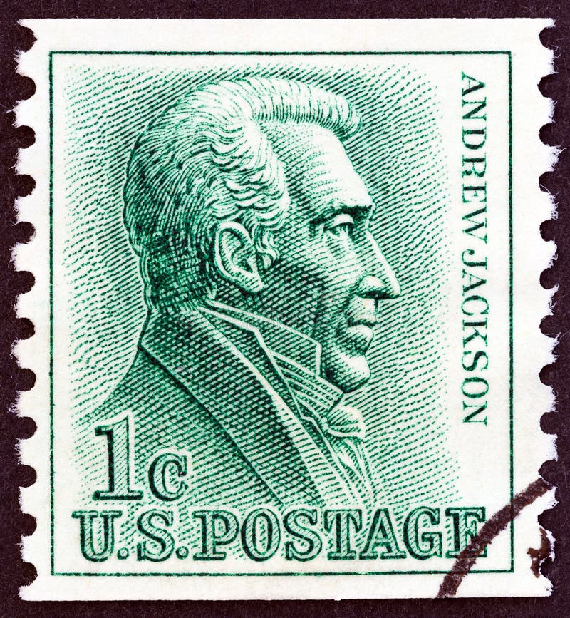 USA - CIRCA 1963: a Stamp Printed in USA Shows 7th President Andrew ...