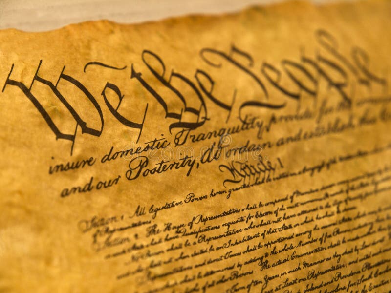 USA Constitution Parchment stock image. Image of document - 17269393