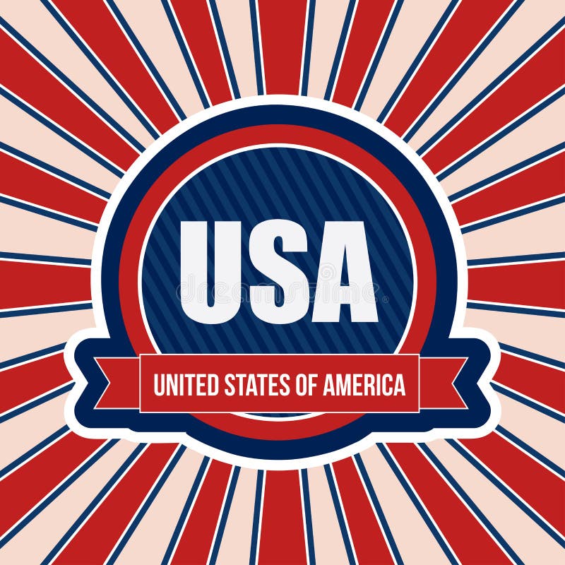 Usa design stock vector. Illustration of flag, celebration - 44713997