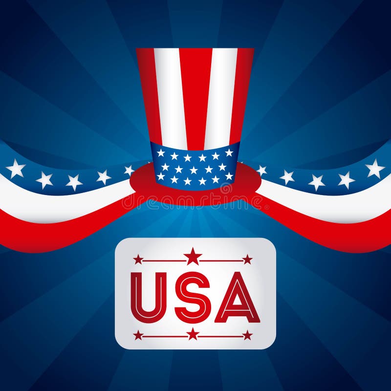 Usa design stock vector. Illustration of design, independence - 46361615