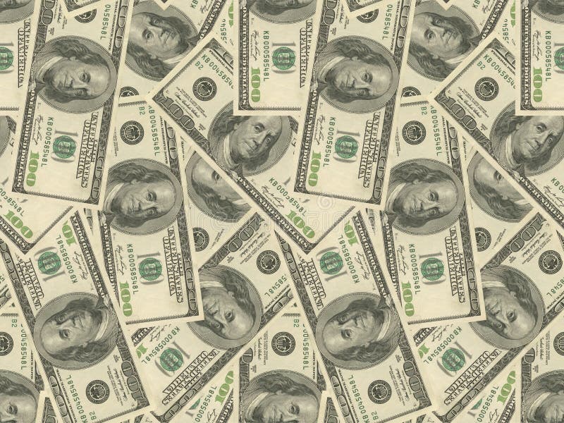 USA Dollars Background Seamless Pattern. 3D Illustration Stock ...