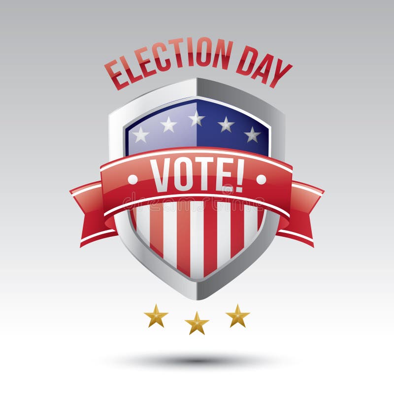 USA Election Badge. Vector Illustration Decorative Design Stock Vector ...