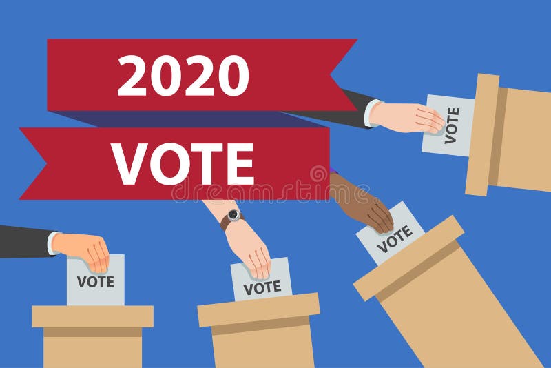 USA 2020 Election Banner Vector Illustration Stock Vector ...