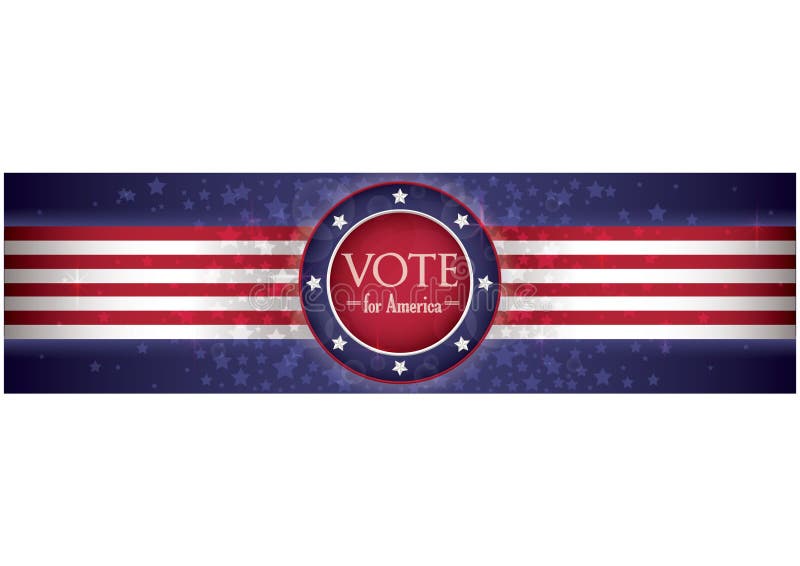 USA Election Banner. Vector Illustration Decorative Design Stock Vector ...