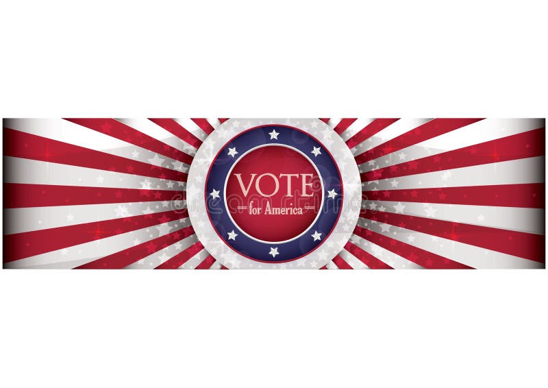 USA Election Banner. Vector Illustration Decorative Design Stock Vector ...