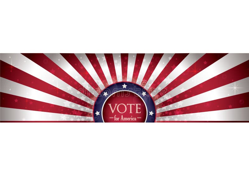 USA Election Banner. Vector Illustration Decorative Design Stock Vector ...