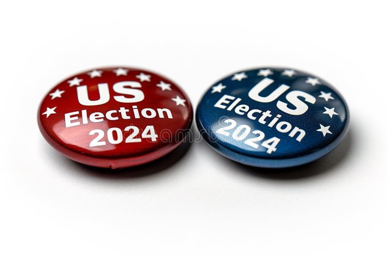 USA Election button 2024 stock photo. Image of white - 332030850