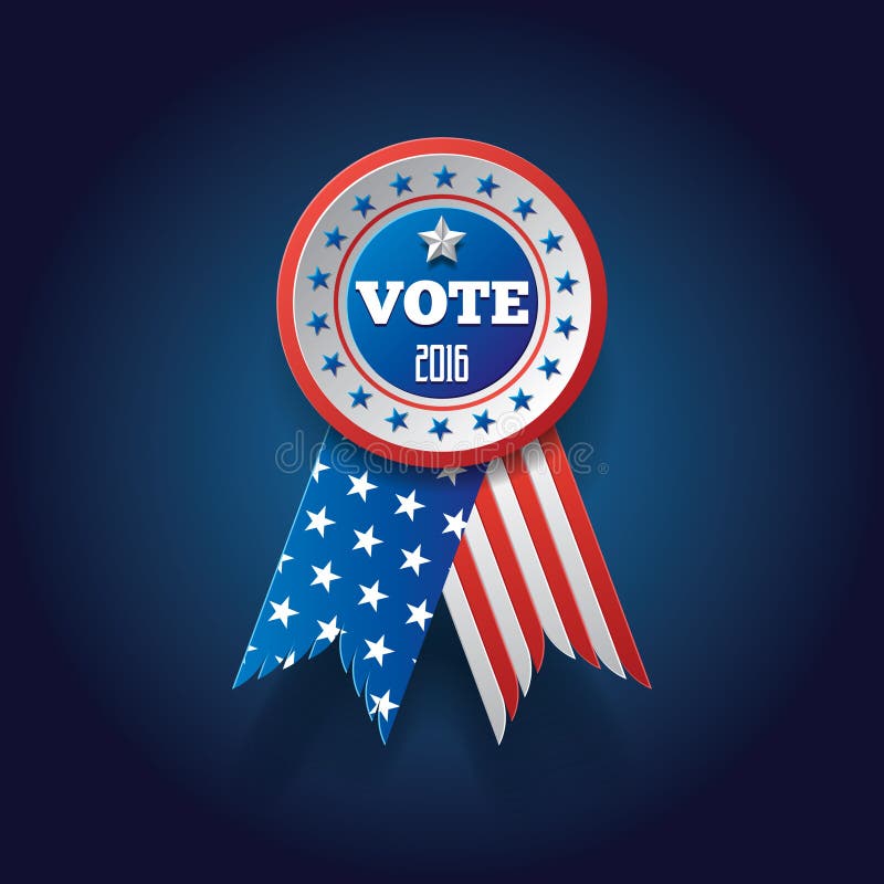 Us Election Rosette. Vector Illustration Decorative Design Stock Vector ...