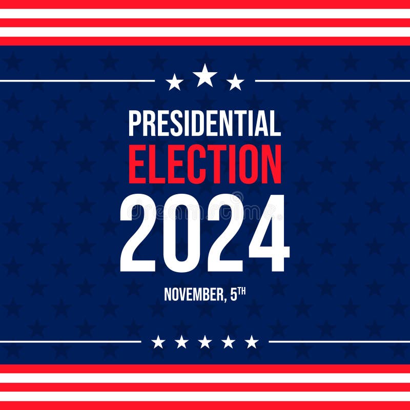 USA 2024 Presidential Election Background Stock Illustration ...