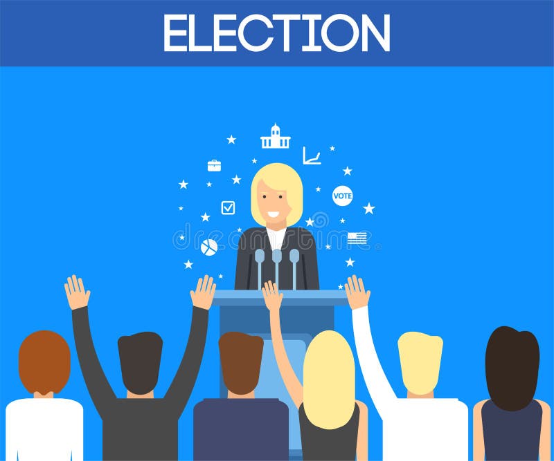 USA elections topic stock illustration. Illustration of politics ...