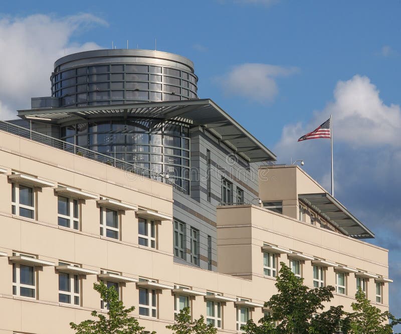 USA embassy in Berlin stock image. Image of berlin, north - 170117841