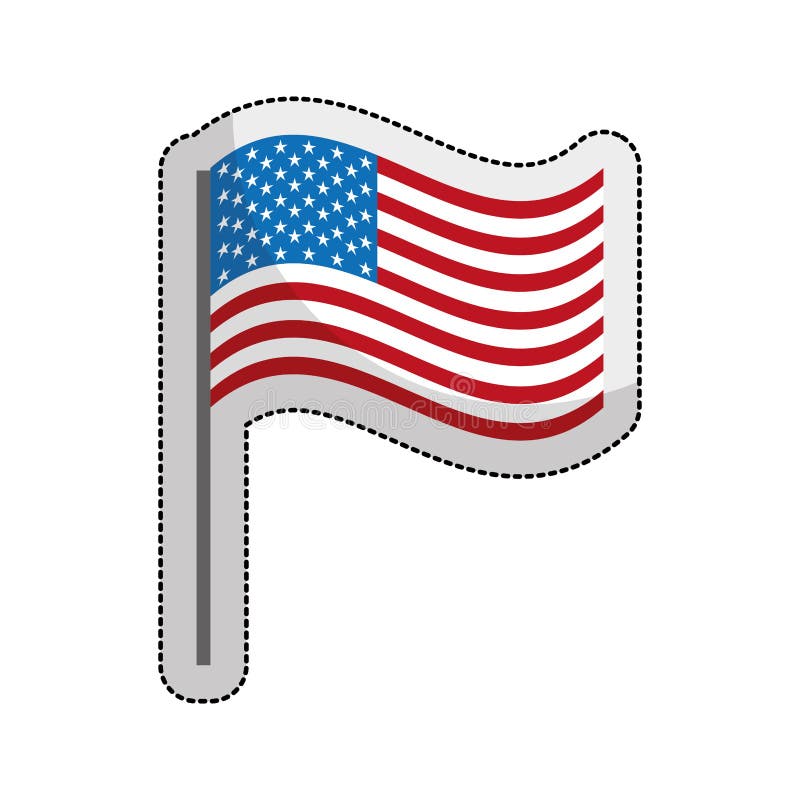 Usa emblem frame icon stock illustration. Illustration of patriotic ...