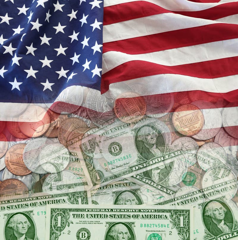 USA finance flag stock image. Image of close, loan, concept - 185403897