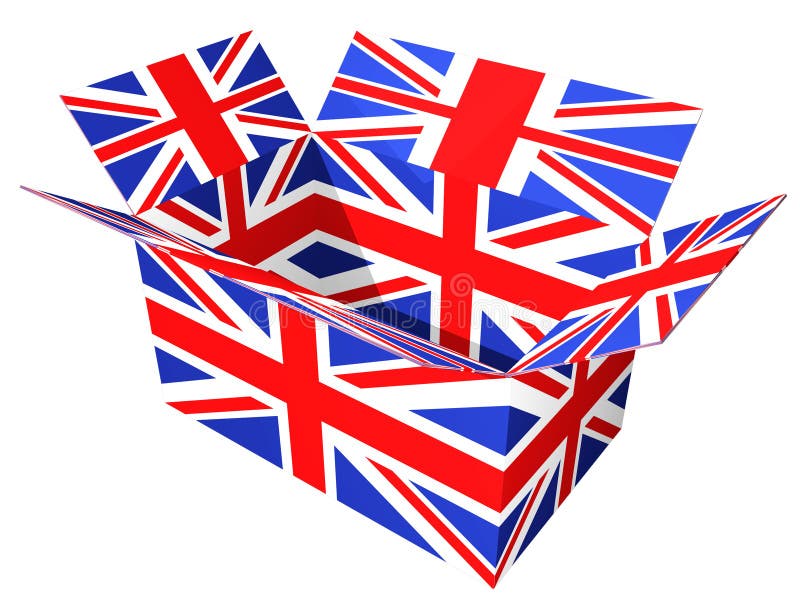 USA Flag Box stock illustration. Illustration of international - 2587786