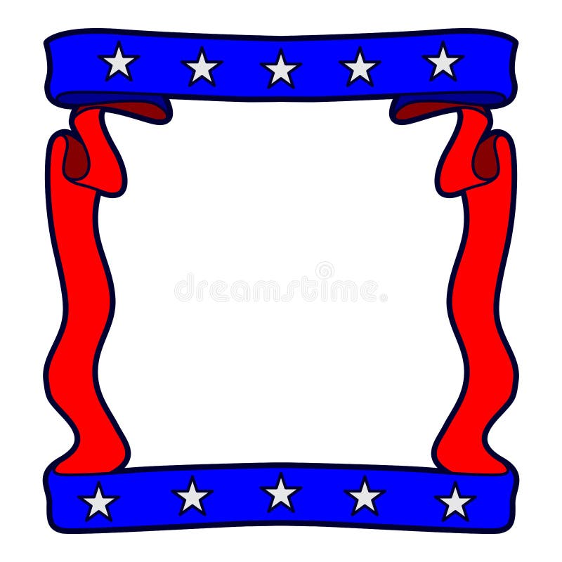 Usa flag frame stock vector. Illustration of artwork - 257674904