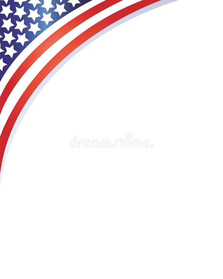 American Flag Border Design Corner Background Stock Illustrations – 352 ...