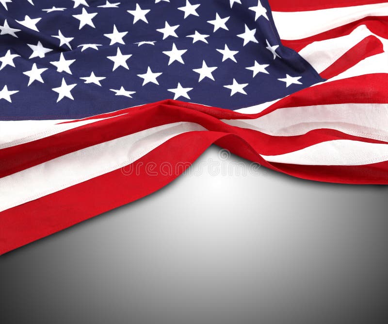 USA flag on grey stock photo. Image of country, closeup - 221436400