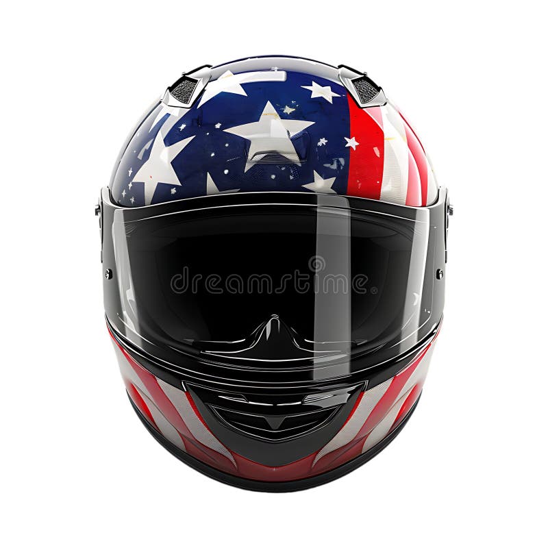 USA Flag on Safety Helmet on Transparent Background - Ai Generated ...