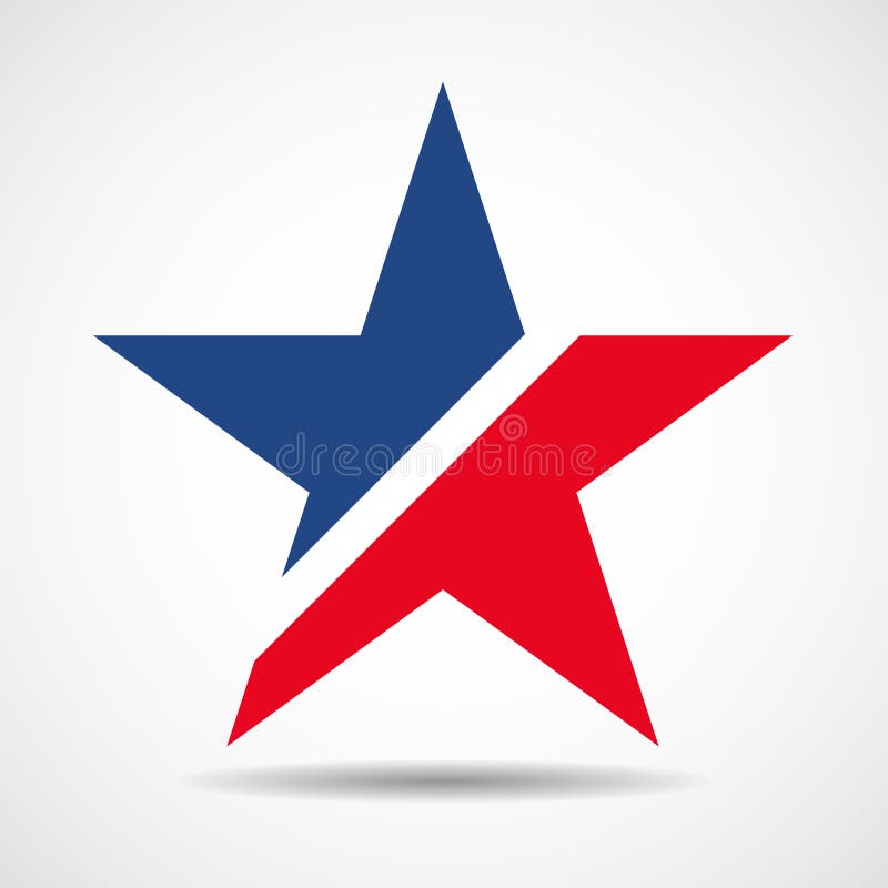 USA Flag in Star Shape. American Star Stock Vector - Illustration of ...