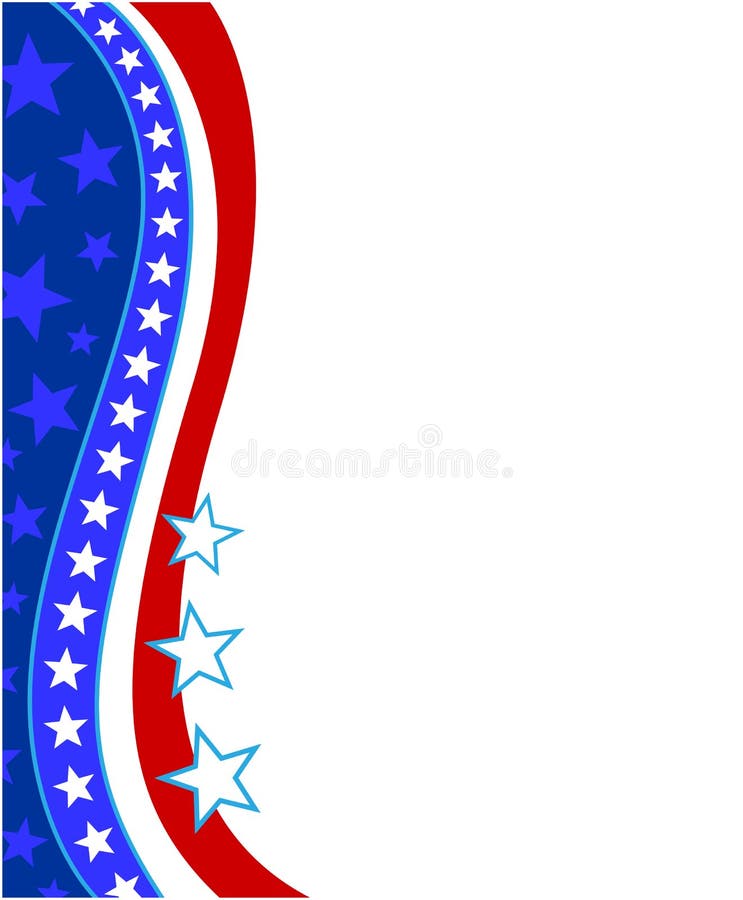 American Abstract Stylized Flag Frame Stock Vector - Illustration of ...