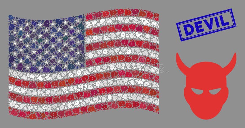 Devil.Wings Horn and Tail.Vector Illustration. Eps Stock Vector ...