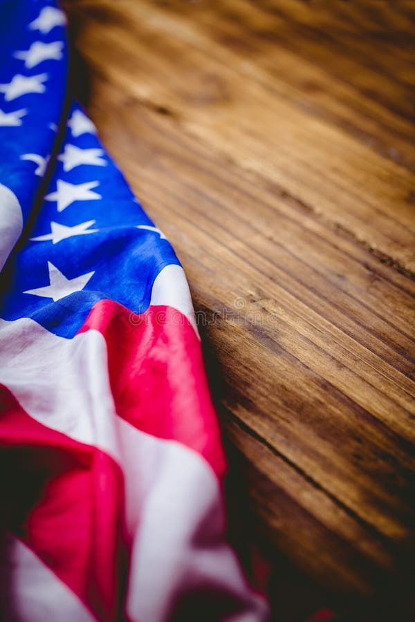 USA flag on table stock image. Image of table, american - 255499487