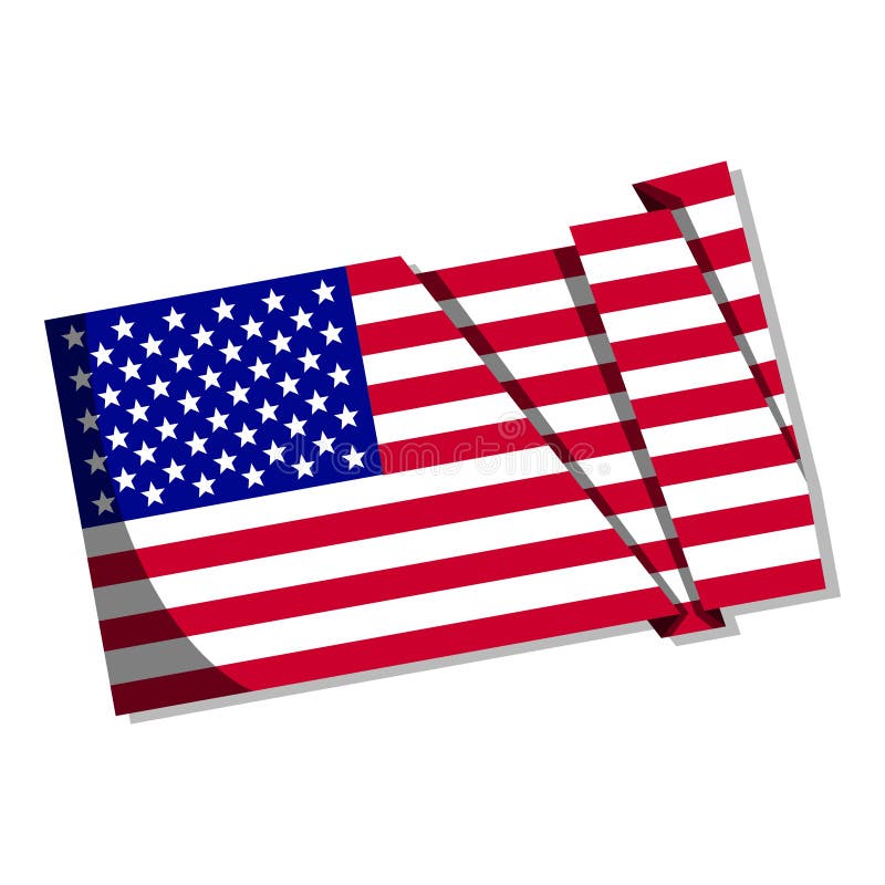 Usa flag stock vector. Illustration of vector, simple - 257525242