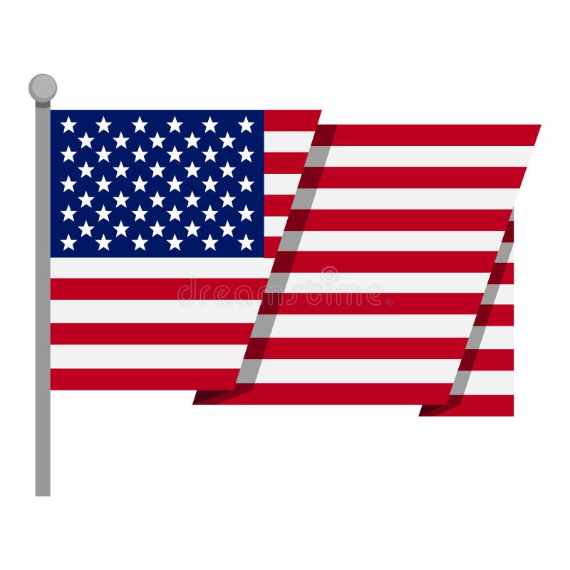 Usa flag stock vector. Illustration of states, america - 257672259