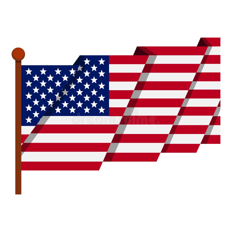 Usa flag stock vector. Illustration of simple, design - 257672264