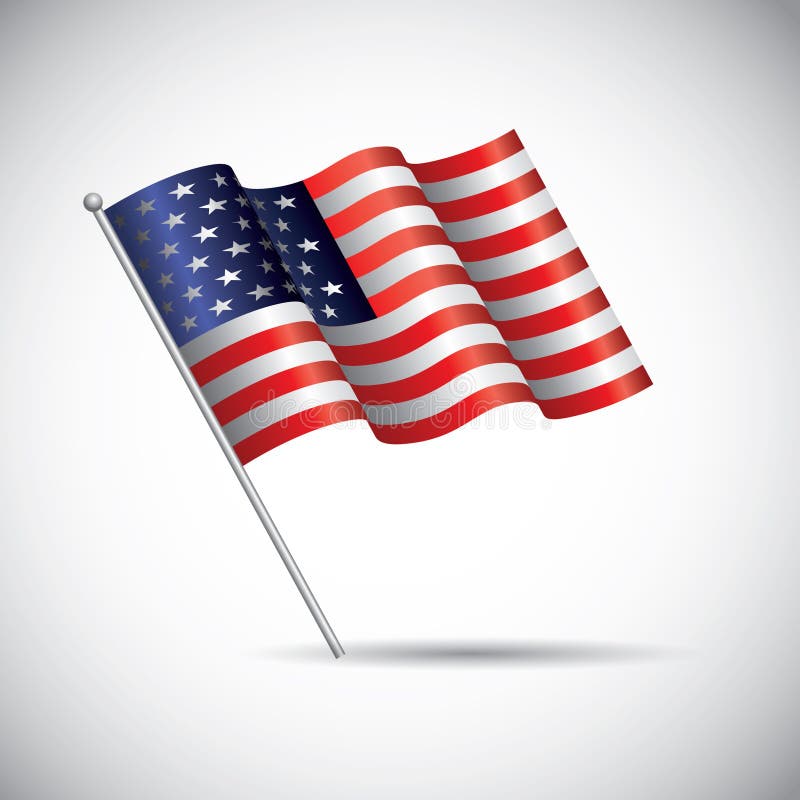 Usa Flag. Vector Illustration Decorative Design Stock Vector ...