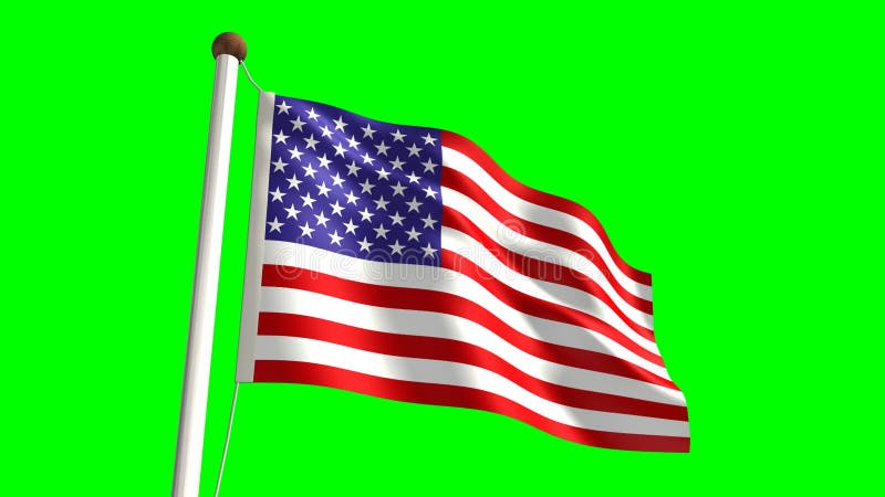 USA flag stock footage. Video of unity, pole, footage - 35257653