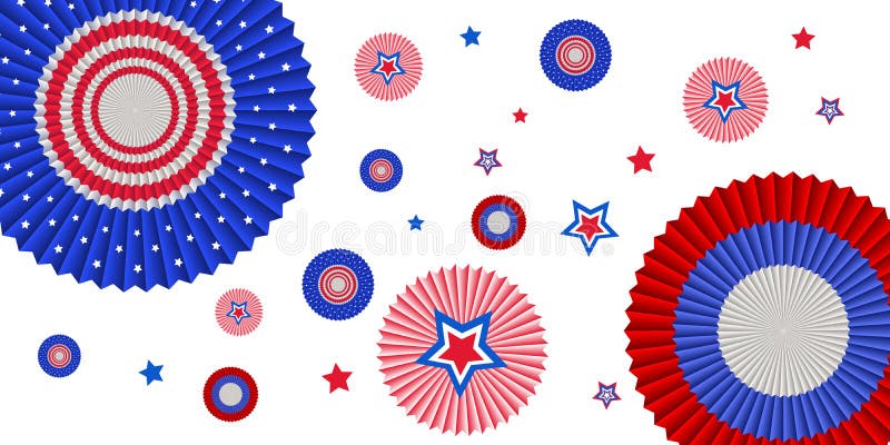 USA Flags Pinwheel and Star Stock Vector - Illustration of event ...