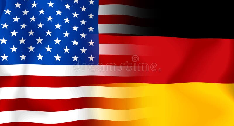 Usa-German Flag stock illustration. Illustration of white - 7151816