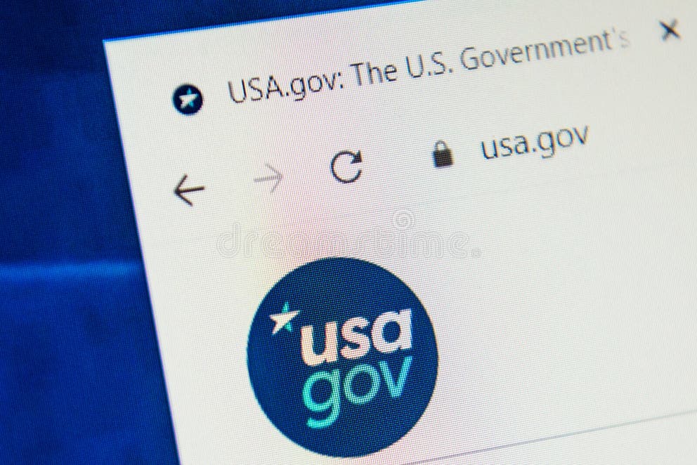 USA.gov Web Site. Selective Focus. Editorial Photography - Image of ...