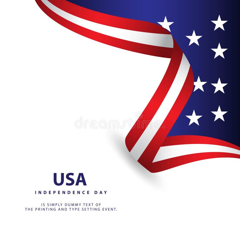 USA Independence Day Vector Template Design Illustration Stock Vector ...