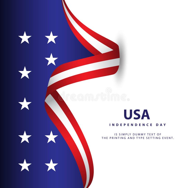 USA Independence Day Vector Template Design Illustration Stock Vector ...