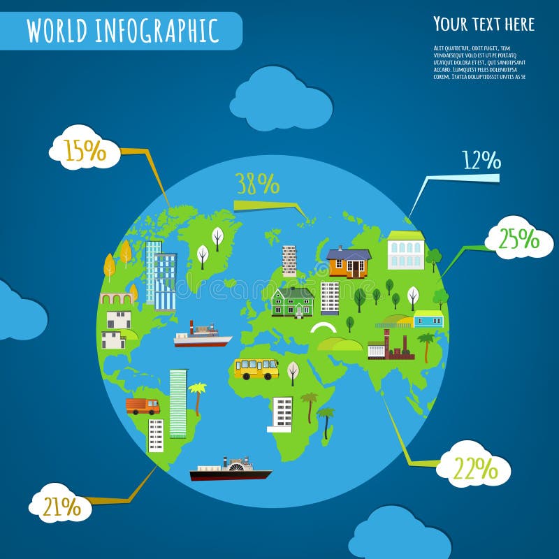 USA infographics work stock vector. Illustration of data - 59985295