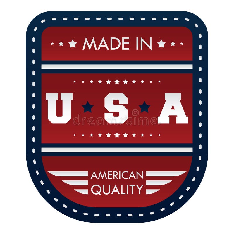 Usa Label. Vector Illustration Decorative Design Stock Vector ...