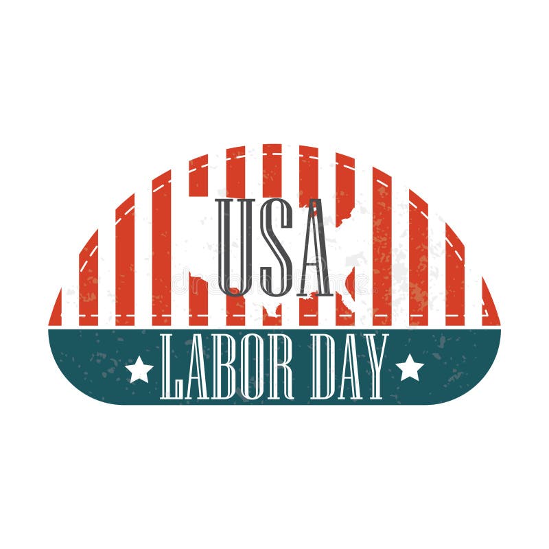 Usa Labor Day Label. Vector Illustration Decorative Design Stock Vector ...