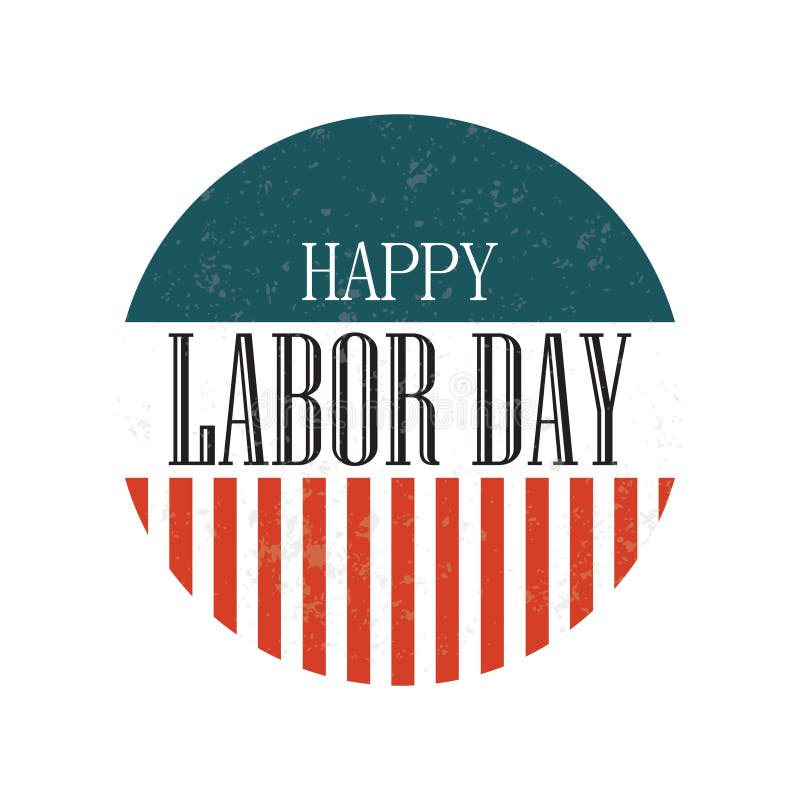 Usa Labor Day Label. Vector Illustration Decorative Design Stock Vector ...
