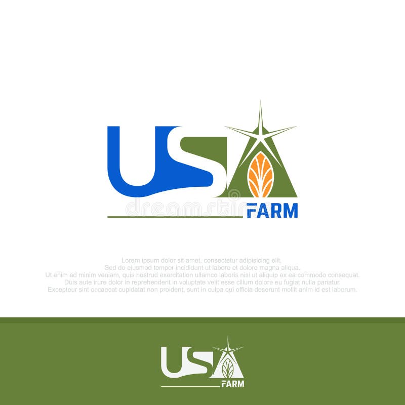 USA logo stock vector. Illustration of convenience, farm - 198997880