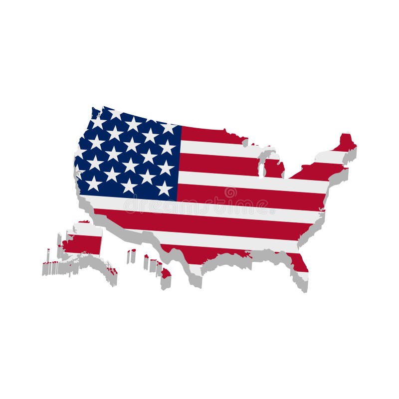 Usa Map 3d Stock Illustrations – 18,759 Usa Map 3d Stock Illustrations ...