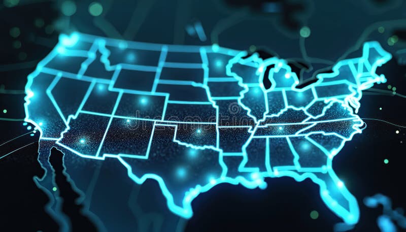 282 Usa Map Connect Stock Photos - Free & Royalty-Free Stock Photos ...