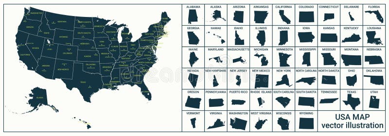 State Capitals List Map