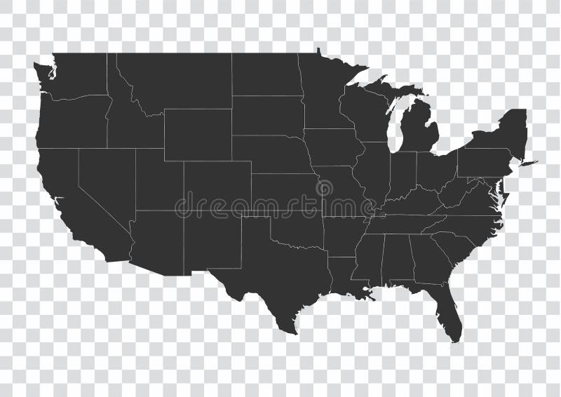 USA Map - Stock Vector Illustration Stock Illustration - Illustration ...