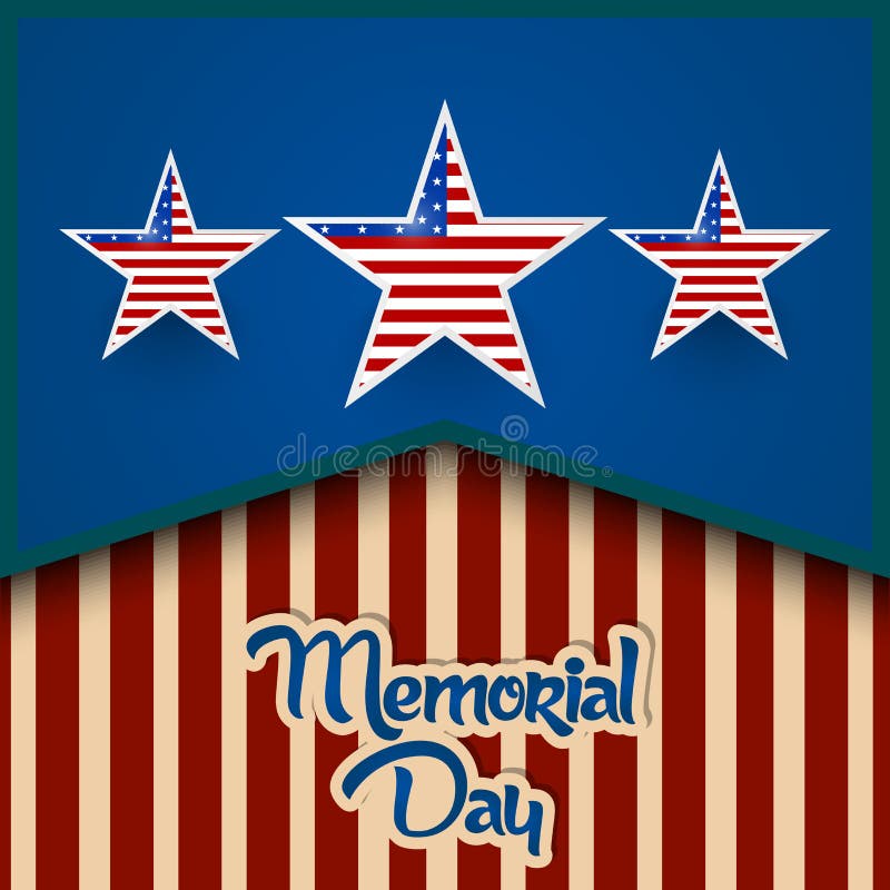 USA Memorial Day Abstract stock illustration. Illustration of memorial ...