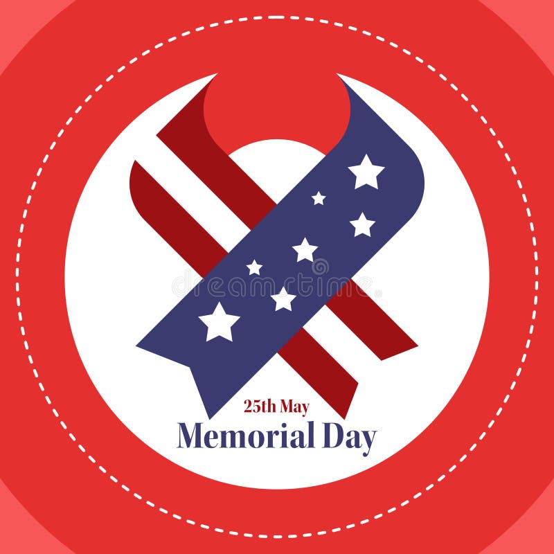 USA Memorial Day Backround Illustration Stock Vector - Illustration of ...