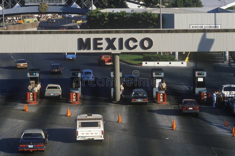 US-Mexican Border in Tijuana Editorial Stock Photo - Image of patrol ...