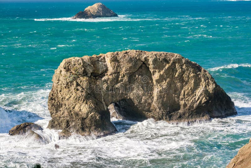 Arch Rock Pacific Ocean Oregon Coast United States Stock Image - Image ...