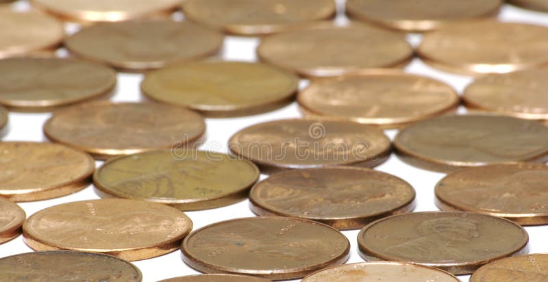 USA Penny Coins Background stock image. Image of change - 628389
